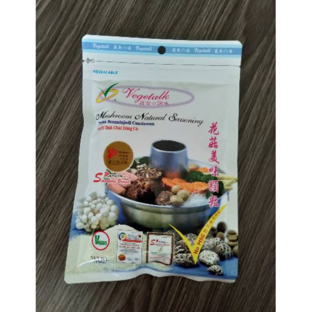 Jual Penyedap Rasa Alami Jamur 150g Vegetalk Non MSG | Shopee Indonesia