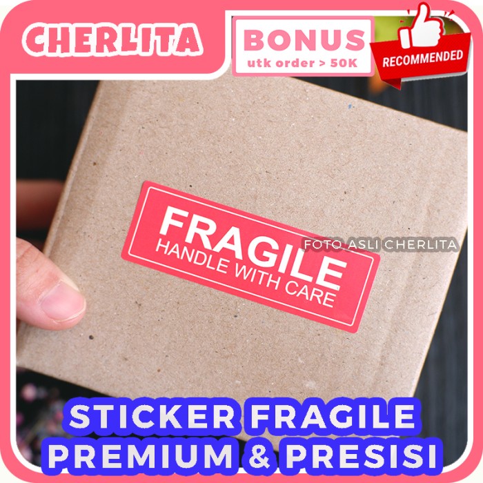 Jual Sticker Fragile Handle With Care Packing Aman Hati Hati | Shopee ...