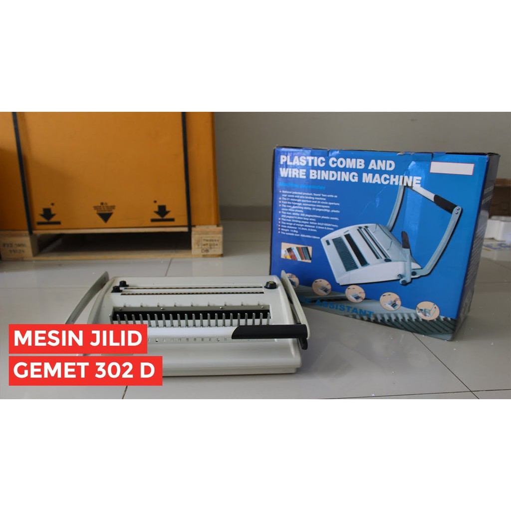 Jual Mesin Jilid Spiral Kawat dan Plastik GEMET 302 D Binding Machine ...