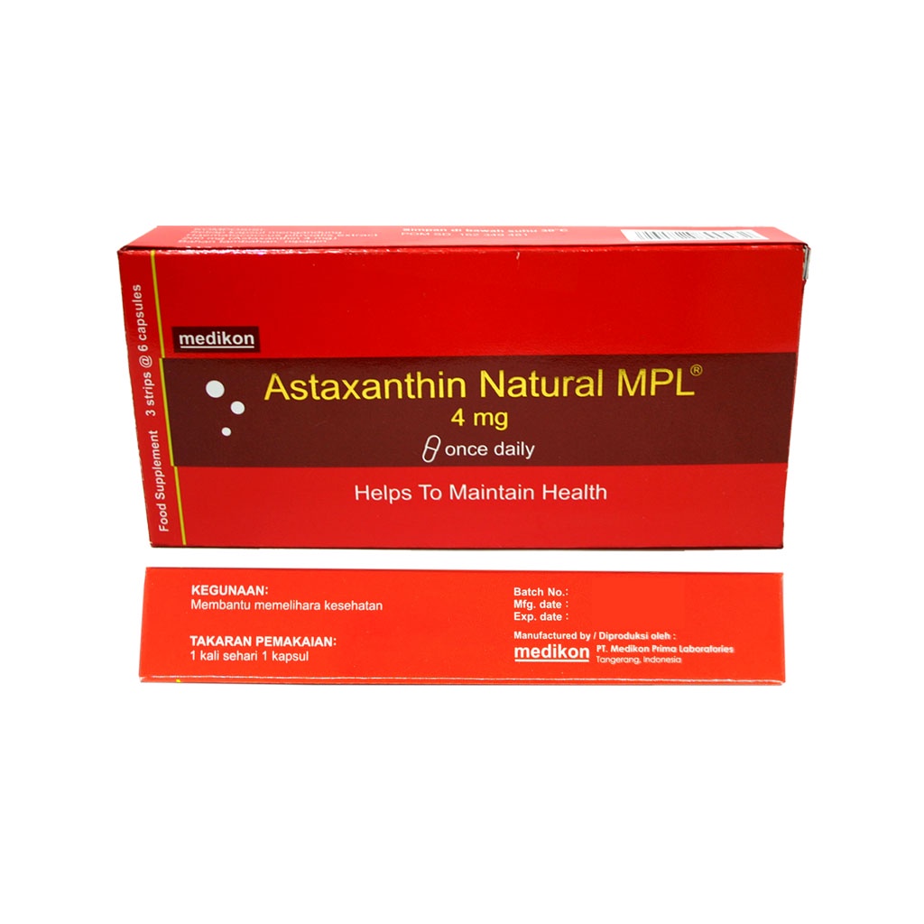 Jual ASTAXANTHIN NATURAL MPL 4MG (MEDIKON) | Shopee Indonesia