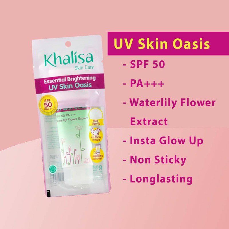 Jual KHALISA UV SKIN OASIS SUNSCREEN | Shopee Indonesia