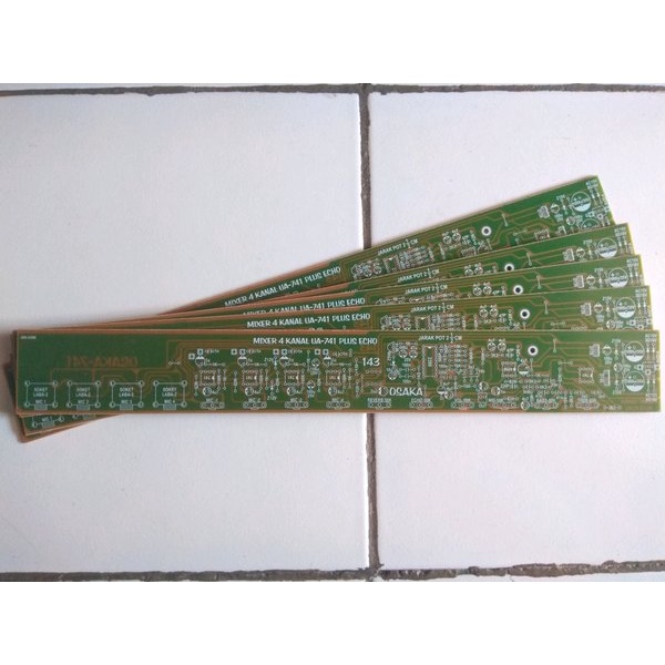 Jual PCB Penguat Mic Mono Tone Control Plus Echo Reverb - 4 Mic ...