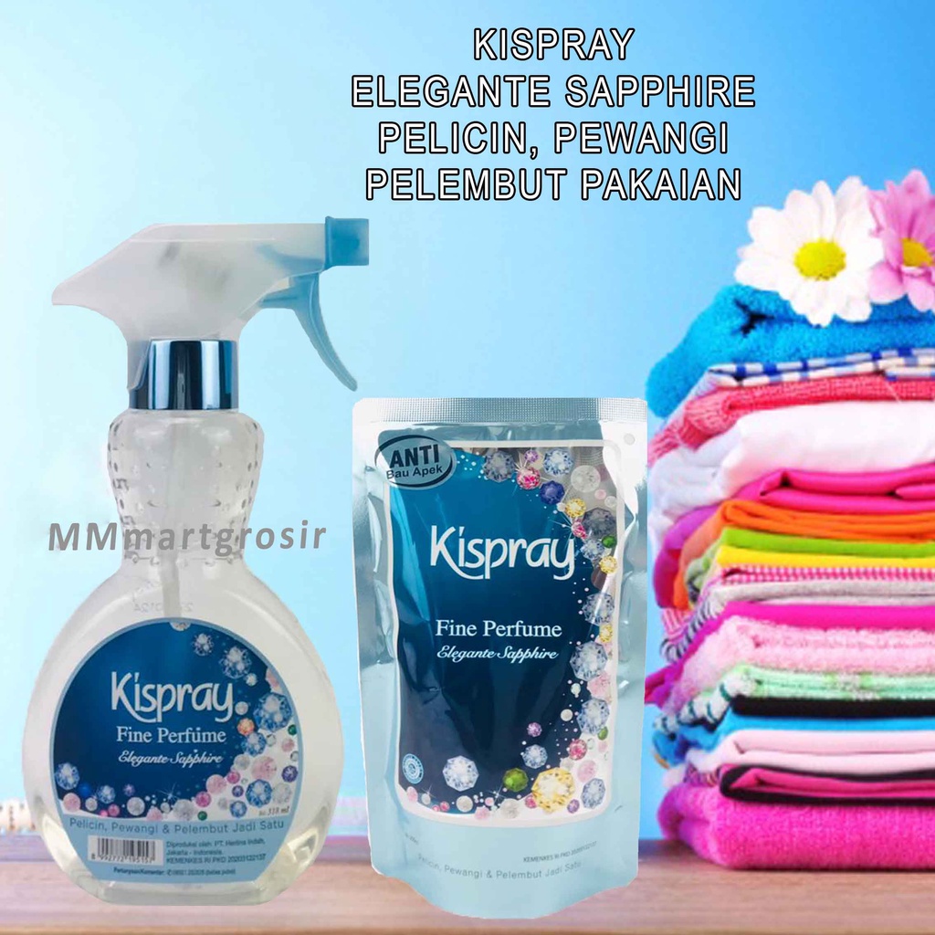 Jual Kispray Fine Perfume / Elegante Sapphire / Pewangi / Pelicin & Pelembut Pakaian | Shopee ...