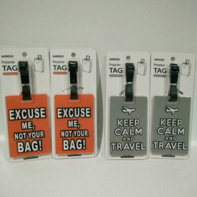 Jual Miniso Bagage Tag | Shopee Indonesia