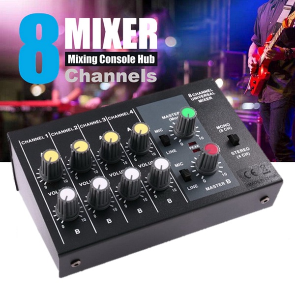 Jual Mixer 8 Saluran Gitar Bass Piano Areophone Synthesizer Keyboard ...