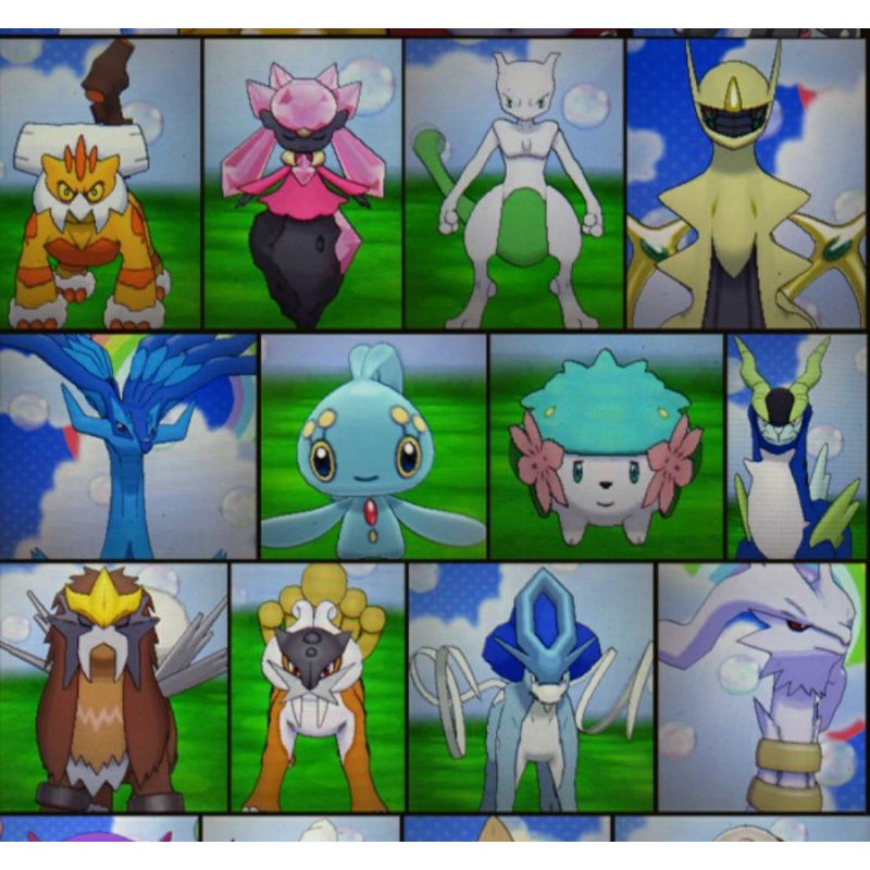 Jual Paket semua shiny legendary dan mythical (Gen 1-7) (Pokemon HOME ...
