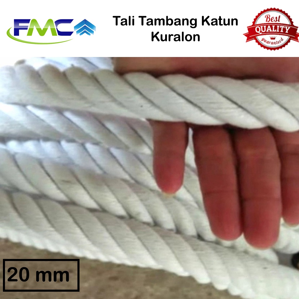 Jual Tali Tambang Katun 18mm 20mm Bahan Kain Kuralon Guralon Rope Warna ...