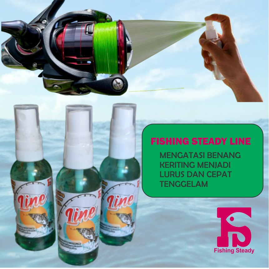 Jual Semprotan FISHING STEADY line / Semprotan Cairan Benang Pancing ...