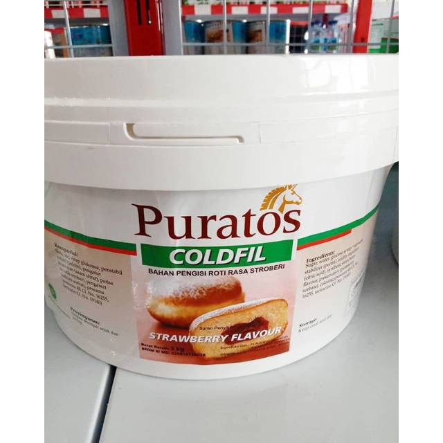 Jual Selai STRAWBERRY PURATOS Coldfil Clasic / Filling Topping REPACK ...