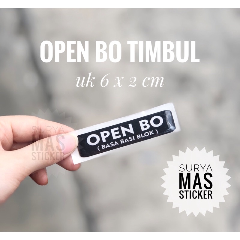 Jual stiker open bo timbul sticker esp filter box cvt motor | Shopee ...