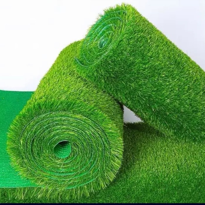 Jual Karpet Rumput Sintetis Swiss 3Cm Full Green 1M X 1M | Shopee Indonesia