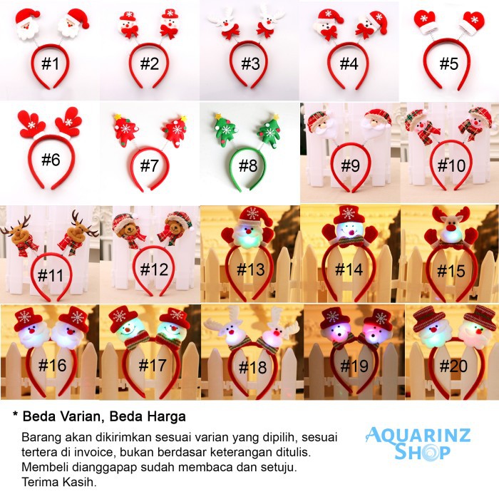 Jual Bando Natal / Christmas Headband / Hiasan Rambut Tanduk Rusa ...