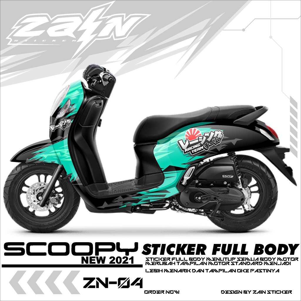 Jual Sticker Decal Full Body Motor ScOopy New Fi 2020-2021 Dekal ...