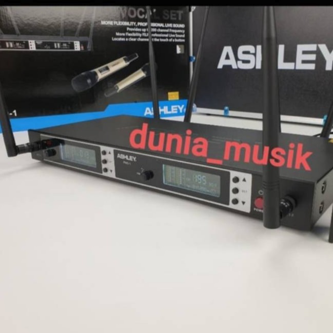 Jual mic wireless ashley pro 1 pro1 2pegang original garansi 1tahun ...