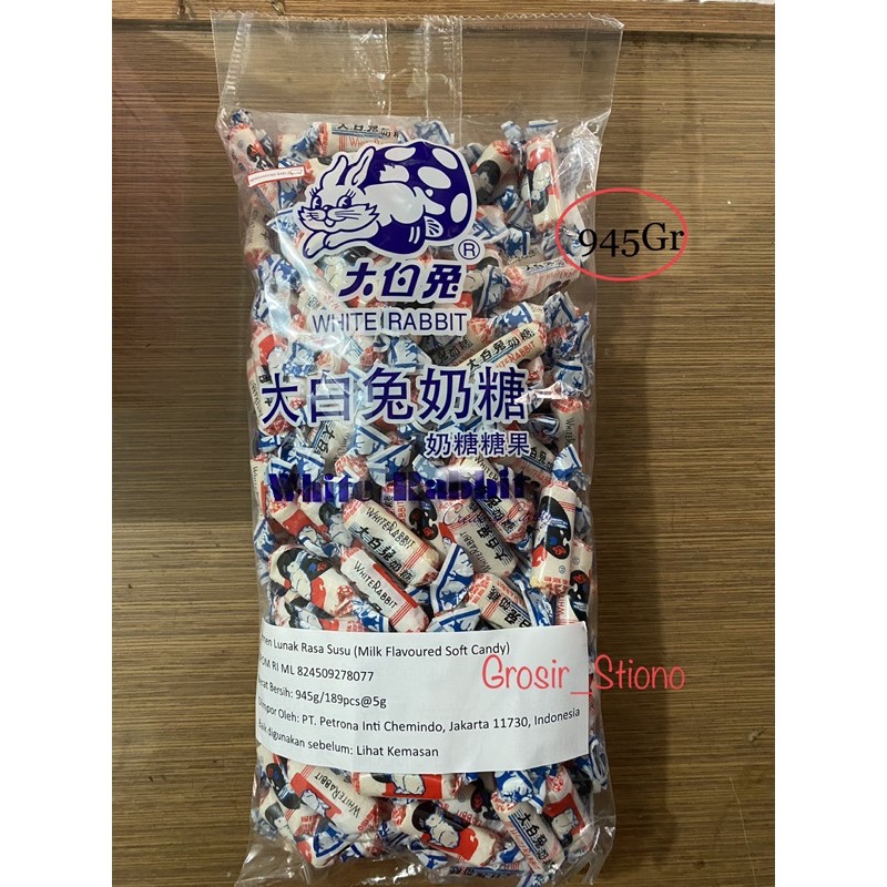 Jual Permen White Rabbit 945Gram/Permen susu Kelinci/Permen Lunak Rasa ...