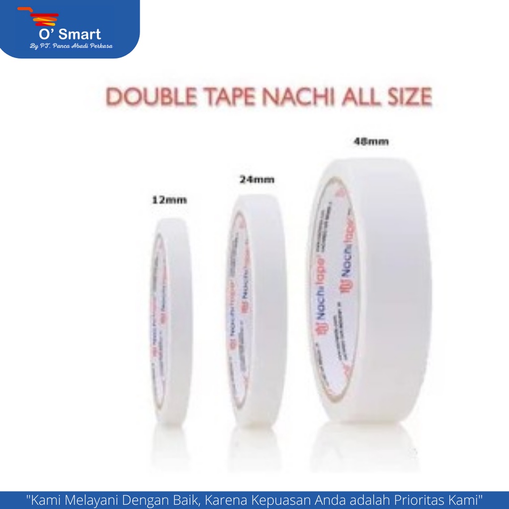 Jual NACHI Double Tape Putih Ukuran 12mm / 24mm / 48mm (Per Pcs ...