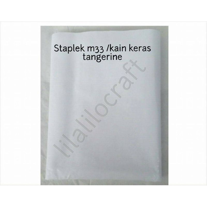 Jual M33 TANGERINE / KAIN KERAS M33 / INTERLINING M33 | Shopee Indonesia