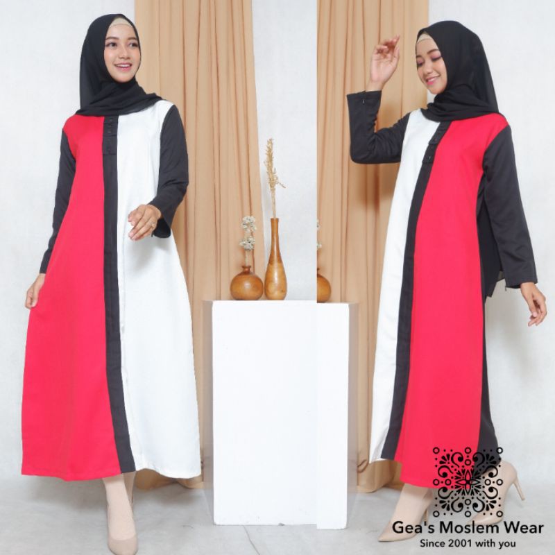 Jual gamis kemerdekaan merah putih setengah harga | Shopee Indonesia