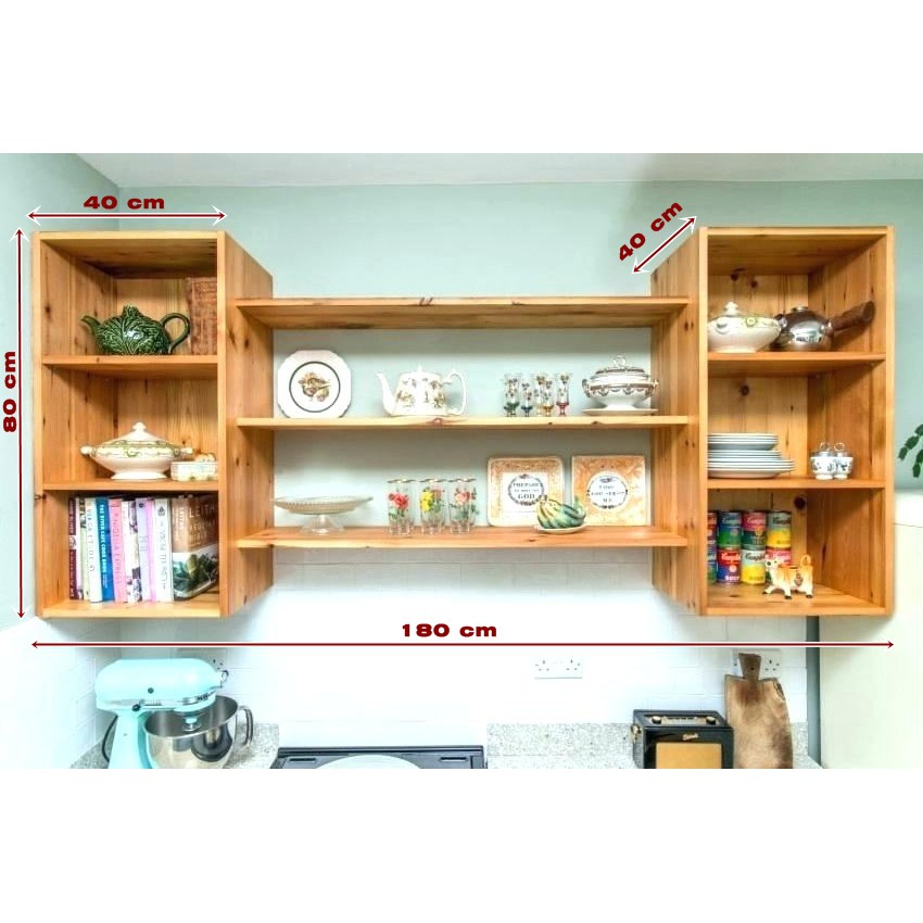 Jual Rak Susun Dinding Serbaguna Kayu jati Belanda Rak Buku Rak Dapur ...