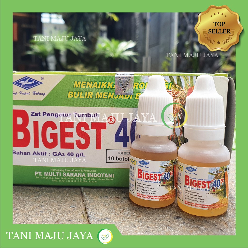 Jual Pupuk ZPT Bigest 40EC 10 ml BISI Kapal Terbang Obat Nutrisi ...