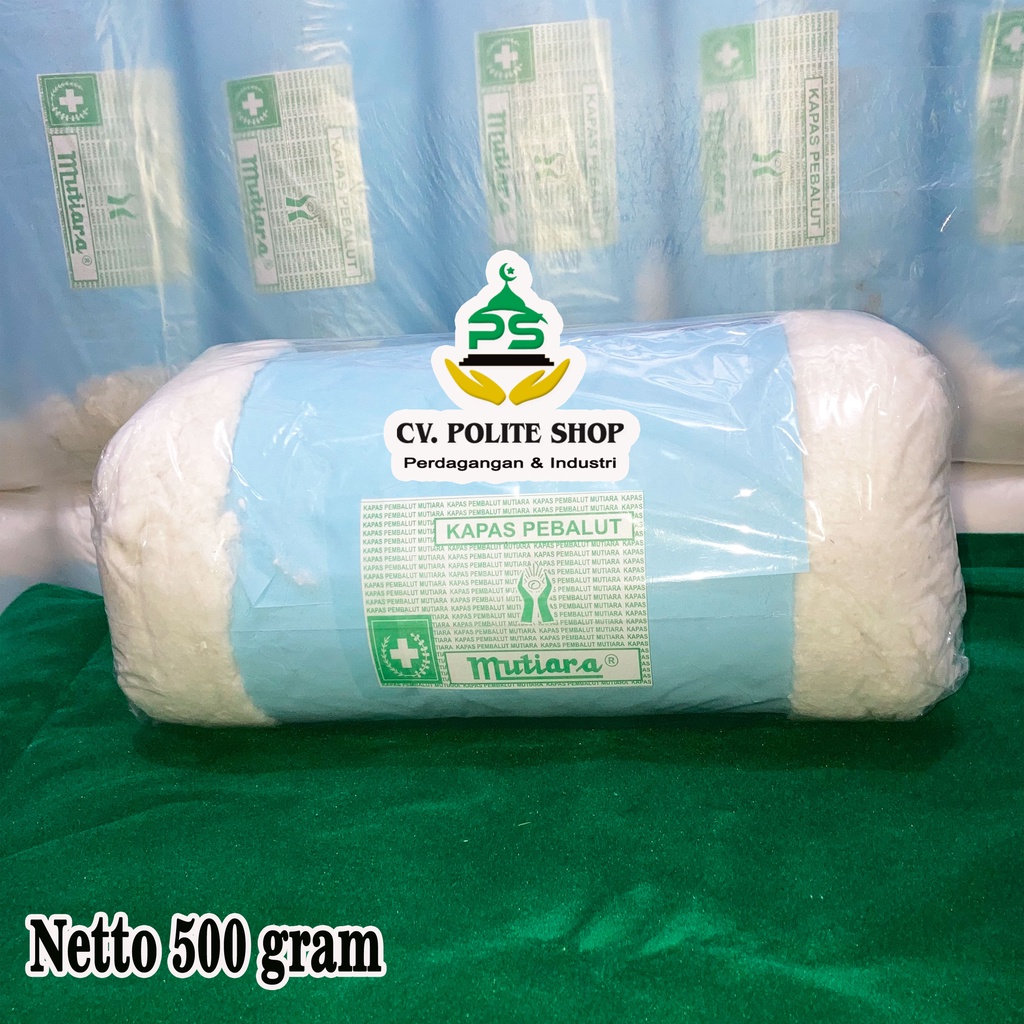Jual Kapas pembalut serbaguna padat putih bersih 500gram | Shopee Indonesia
