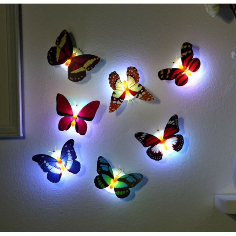 Jual Tempelan dinding LED butterlfy | Shopee Indonesia