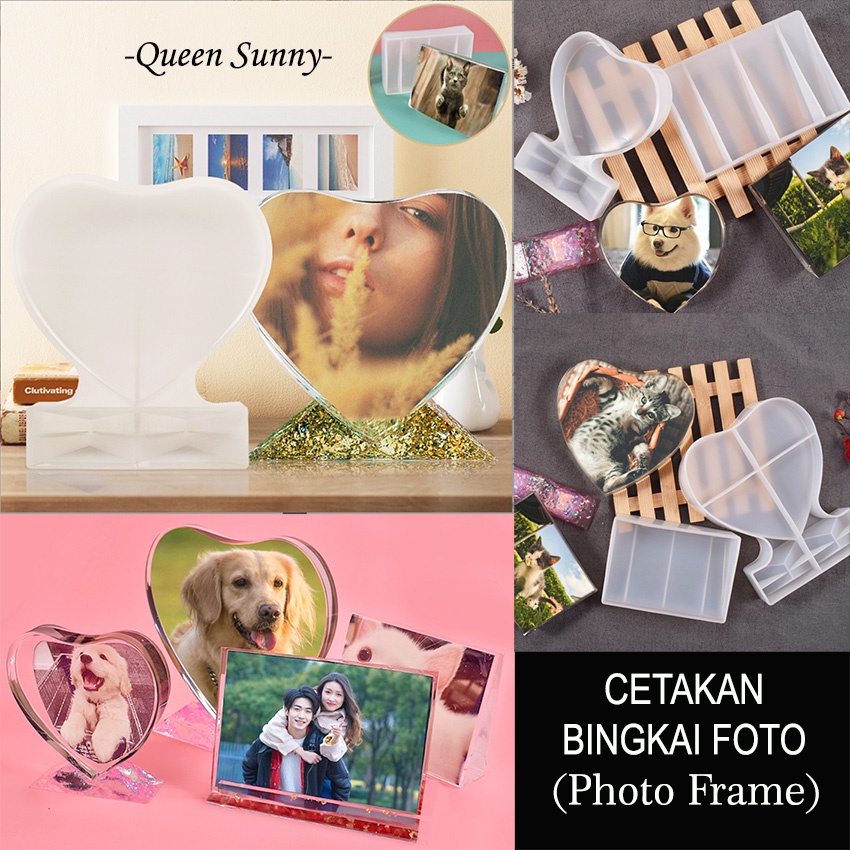 Jual Cetakan Resin Pigura Bingkai Foto / Photo Frame DIY Silicone Mold ...