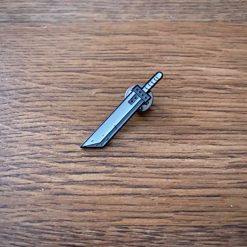 Jual Baru Enamel Pin FF7 Chocobo Cloud Shinra Meteor Buster Sword Final ...