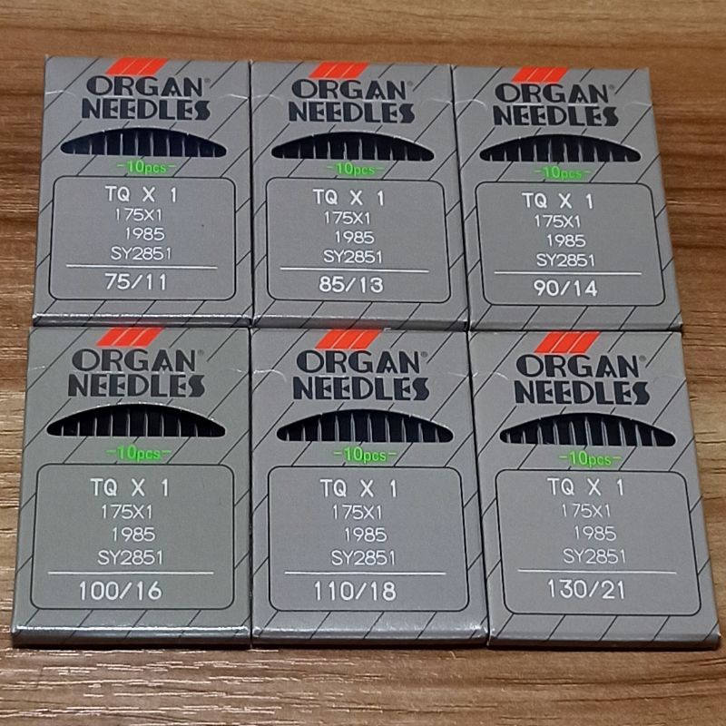 Jual TQX1 Organ Needles Original Jarum Mesin Jahit Pasang Kancing | Shopee Indonesia