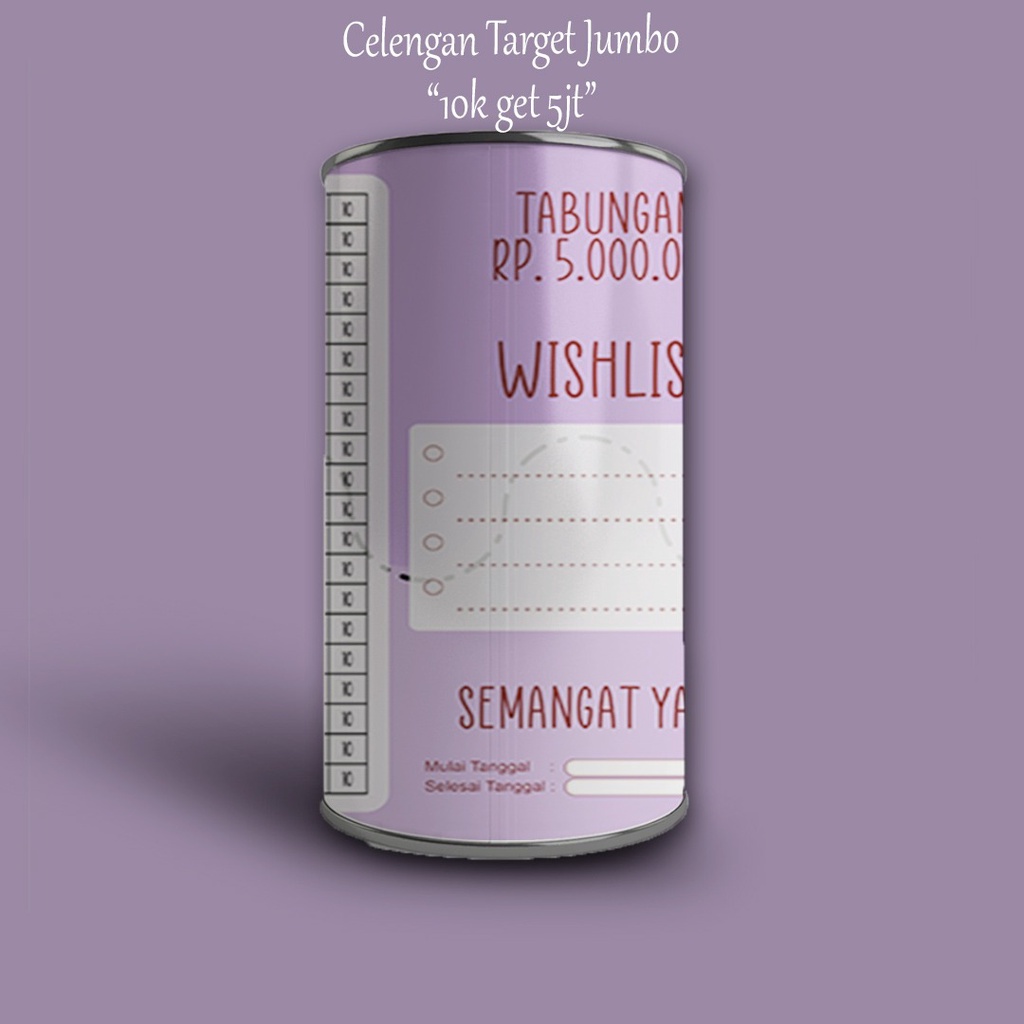 Jual Celengan Target Murah 10k Target 5jt Celengan Target Buka Tutup ...
