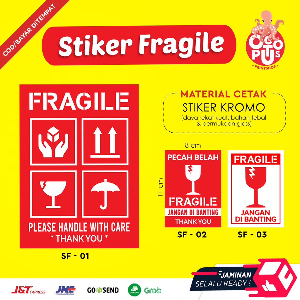 Jual Fragile Sticker Terlengkap & Harga Terbaru Mei 2026 | Shopee Indonesia