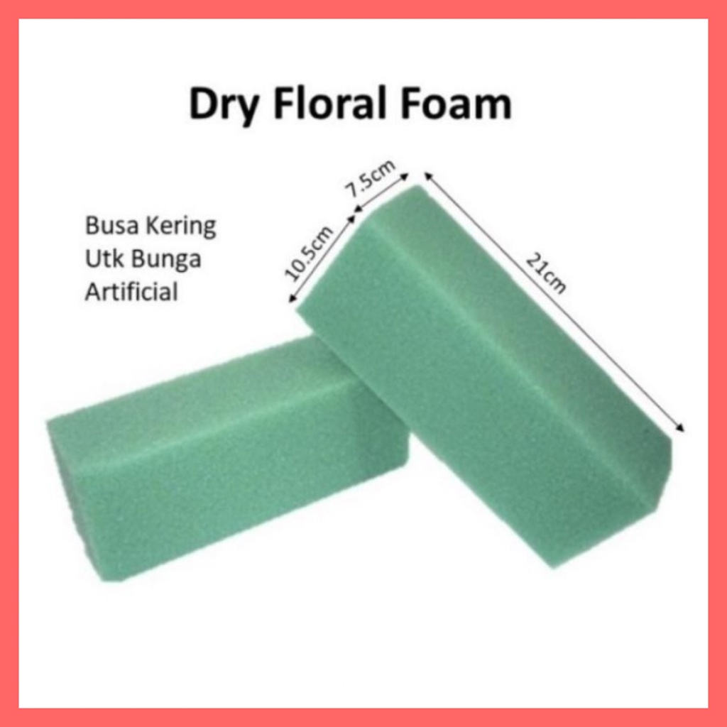 Jual 1 pcs Busa bunga kering Oasis kering Dry floral foam | Shopee ...