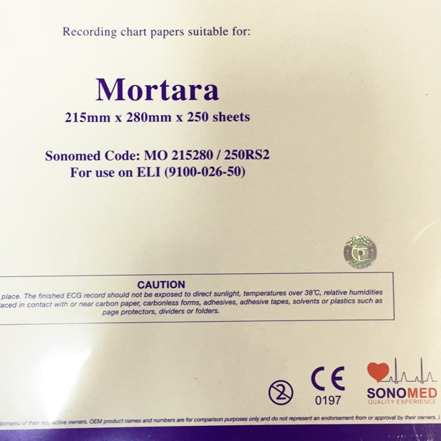 Jual Kertas ekg / kertas ekg mortara / treadmill/ Mortara Eli 9100-026 ...