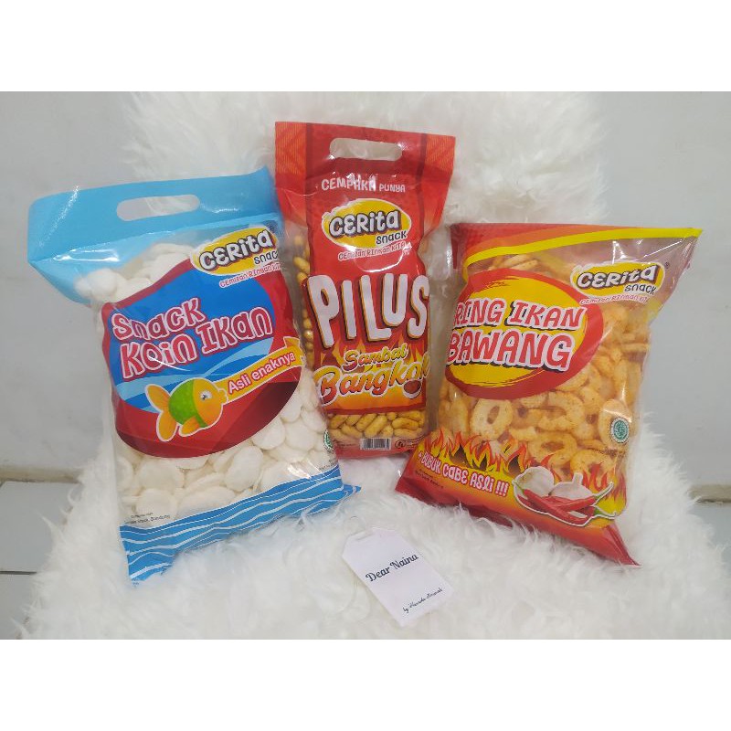 Jual Snack Kerupuk Oleh-oleh Bandung Ikan Bawang Pilus Original Keju ...