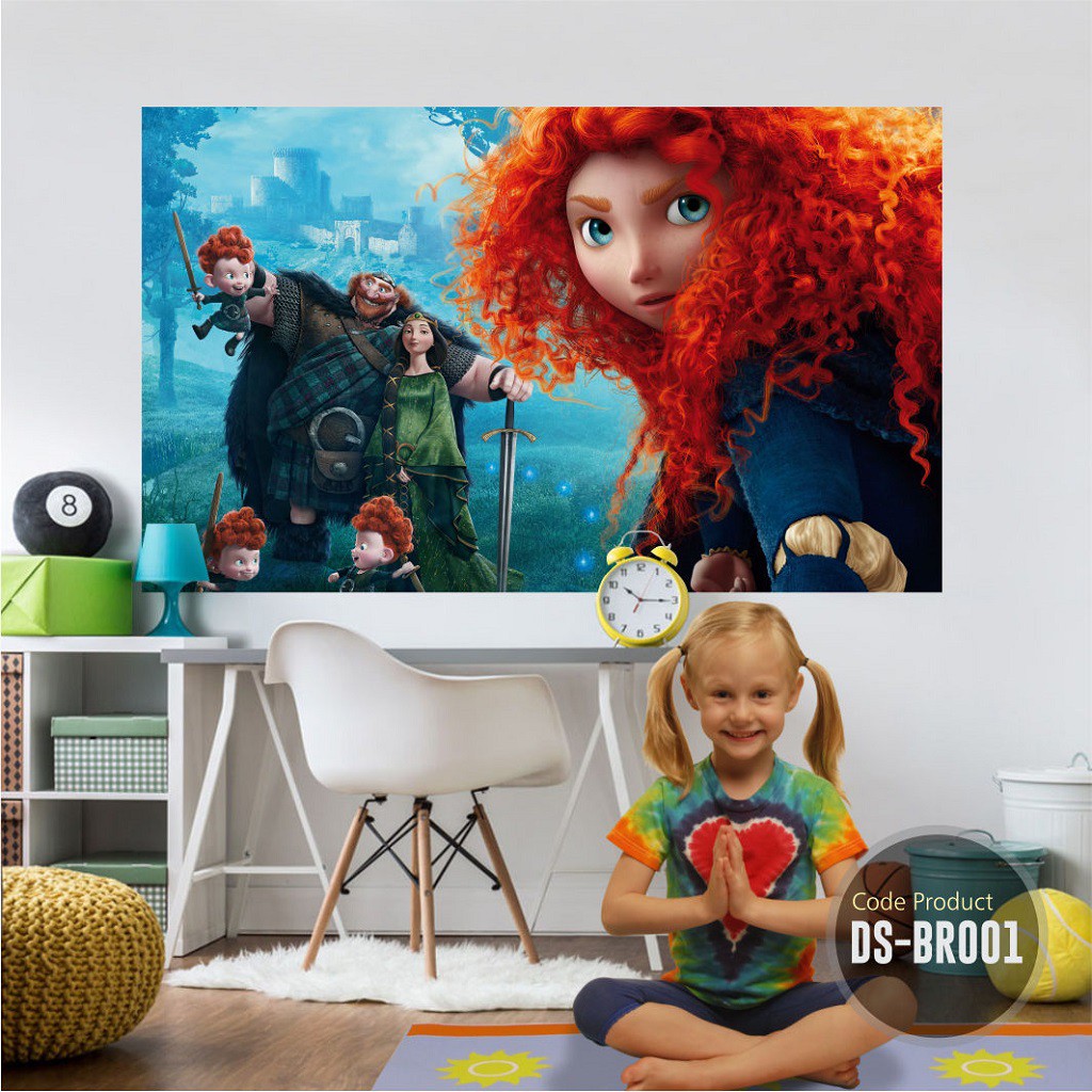 Jual Stiker Dinding Besar Disney Princess Brave - Cocok Untuk Wall ...