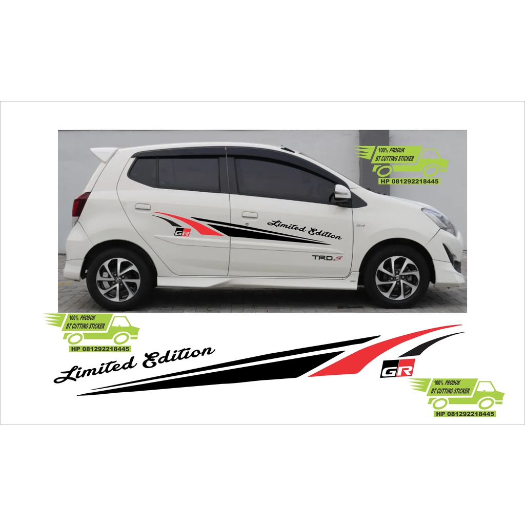 Jual BT sticker mobil agya sticker striping mobil agya sticker toyota ...