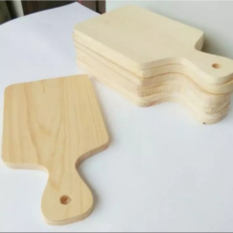 Jual talenan kayu gagang tebal ukuran besar / talenan kayu kecil sedang ...