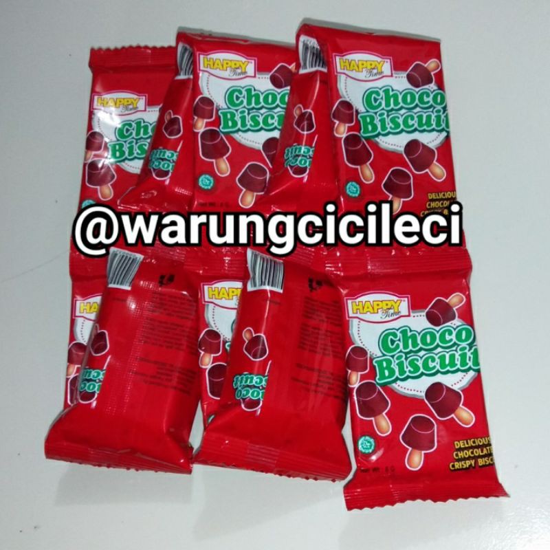 Jual HAPPY TIME - CHOCO BISCUIT 8g x 10pcs | Shopee Indonesia