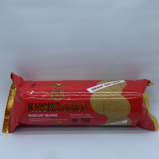 Jual Marie Biscuit Khong Guan 225gr barcode 8888166603493 | Shopee ...