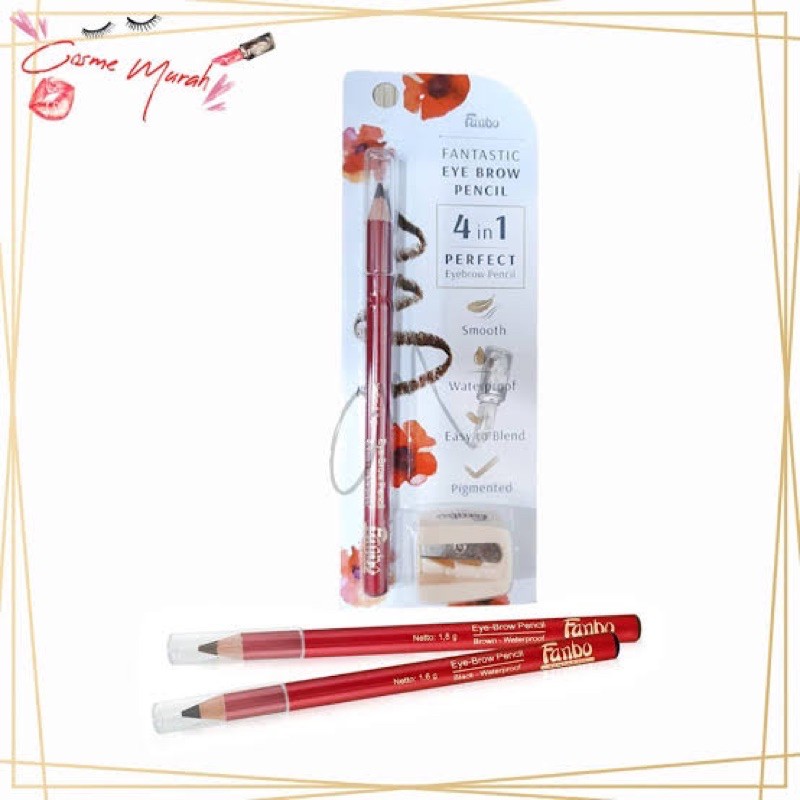 Jual Proomoo turun harga Pensil alis fanbo brown/dark | Shopee Indonesia