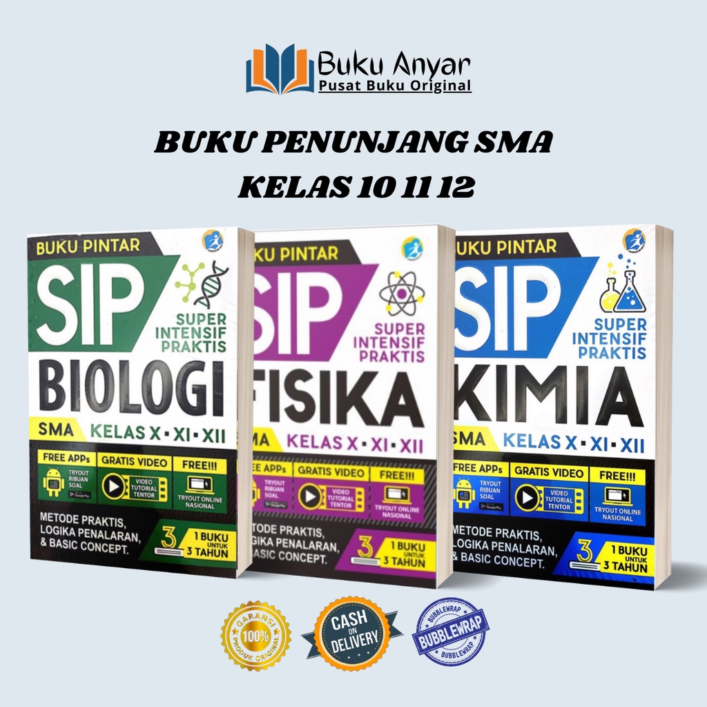 Jual BUKU SMA KIMIA BIOLOGI FISIKA : BUKU PINTAR SIP KIMIA SMA KELAS X XI XII - K13 | Shopee ...