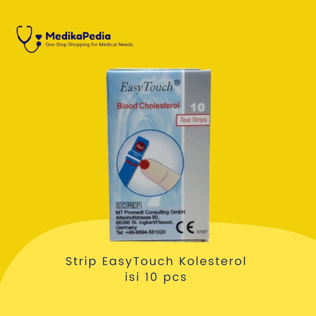 Jual STRIP REFILL EASY TOUCH KOLESTROL / EASYTOUCH TOTAL CHOLESTROL ...
