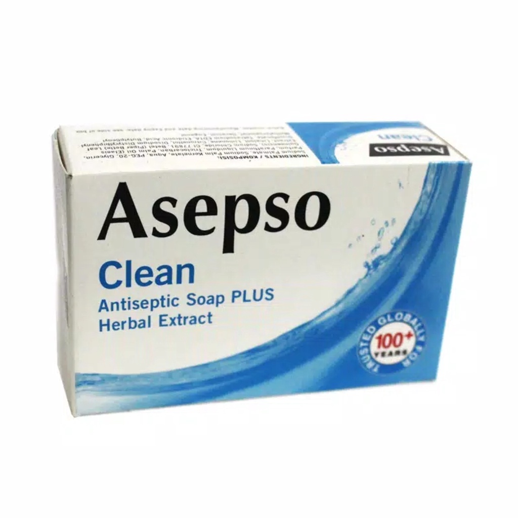 Jual ( Isi 6 Pcs ) Asepso Clean Bar Soap 80gr / Sabun Mandi / Sabun Batang | Shopee Indonesia