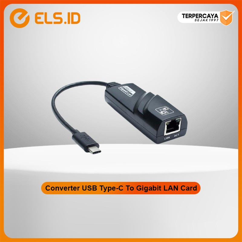 Jual Converter USB Type-C To Gigabit LAN Card | Shopee Indonesia