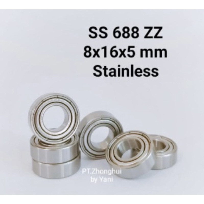 Jual Ball Bearing 688 ZZ 8x16x5mm CNC | Shopee Indonesia