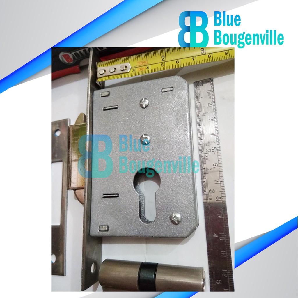Jual Kunci pintu geser SLG Sliding door lock stainless steel | Shopee ...