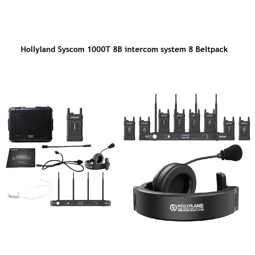Jual Hollyland Syscom 1000T 8B Intercom System 8 Beltpack Original ...