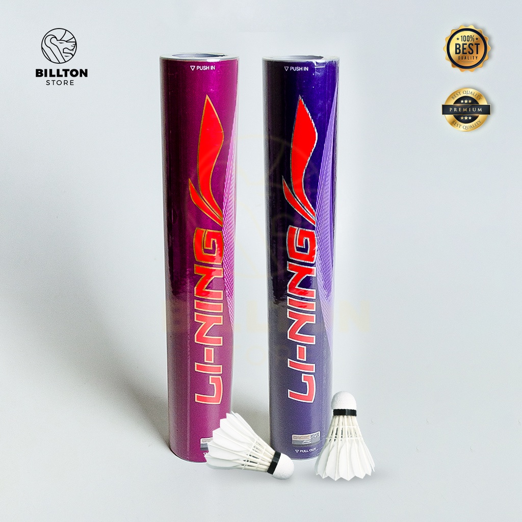 Jual Shuttlecock Badminton Lining Strike Champ ORIGINAL Duck Feather ...