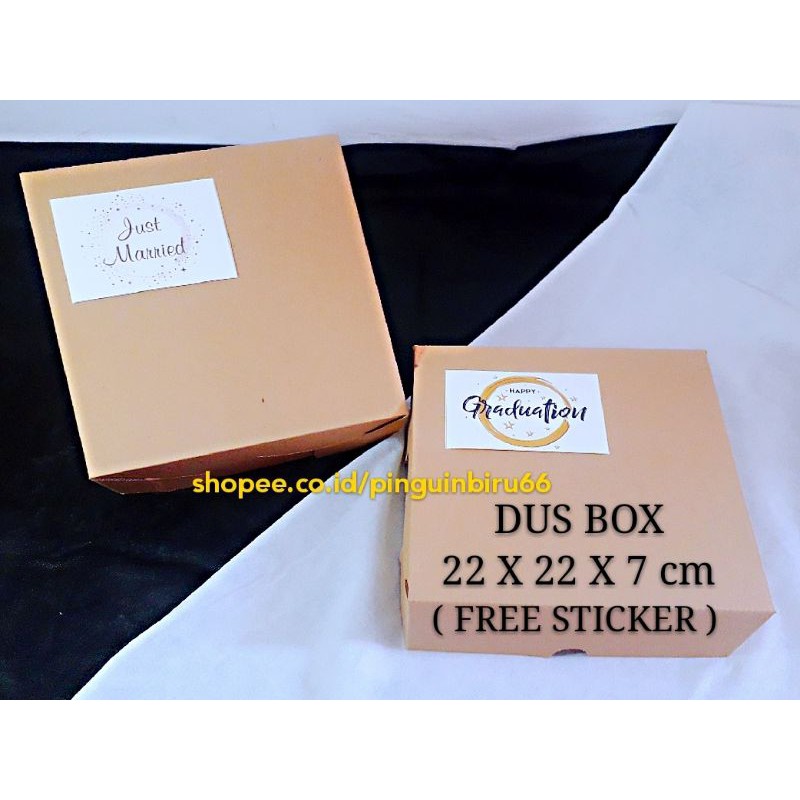 Jual DUS BOX free sticker EVENT SPECIAL.HADIAH.BINGKISAN.(22 X 22 X 7 ...