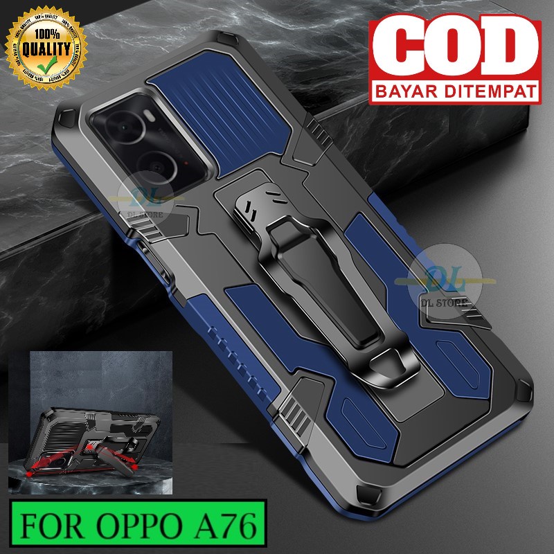 Jual CASING UNTUK OPPO A76 CASING STANDING BACK KLIP HARD CASE ROBOT ...